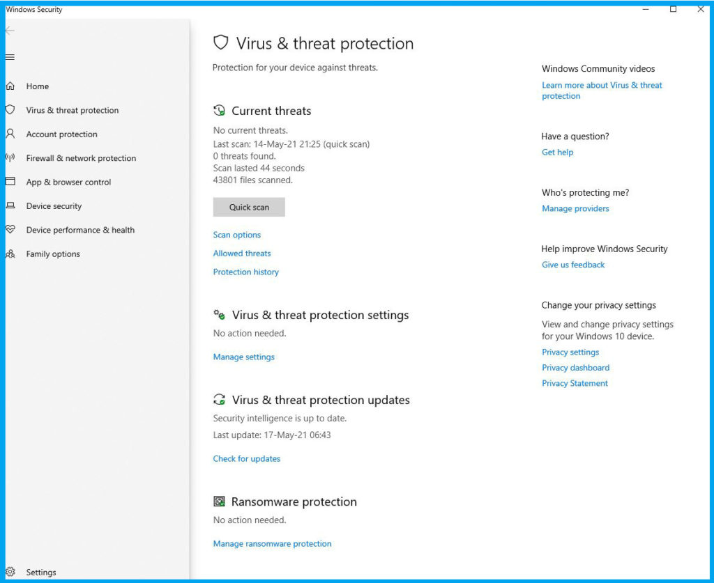 How to enable ransomware protection with Windows 10