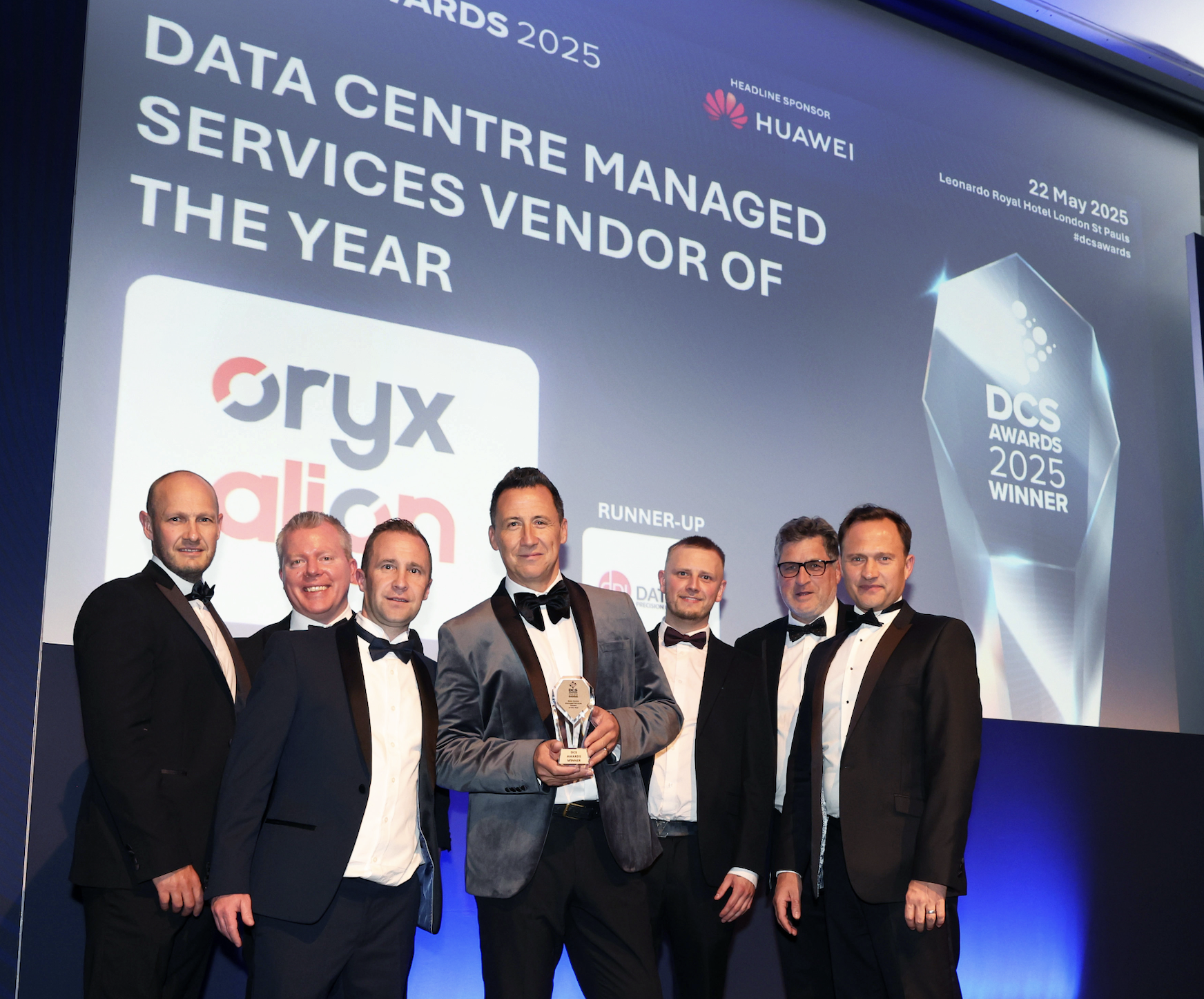 OryxAlign wins Data Centre Managed Services Vendor of the Year 2025